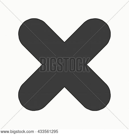 Black Cross Icon. Vector & Photo (Free Trial) | Bigstock