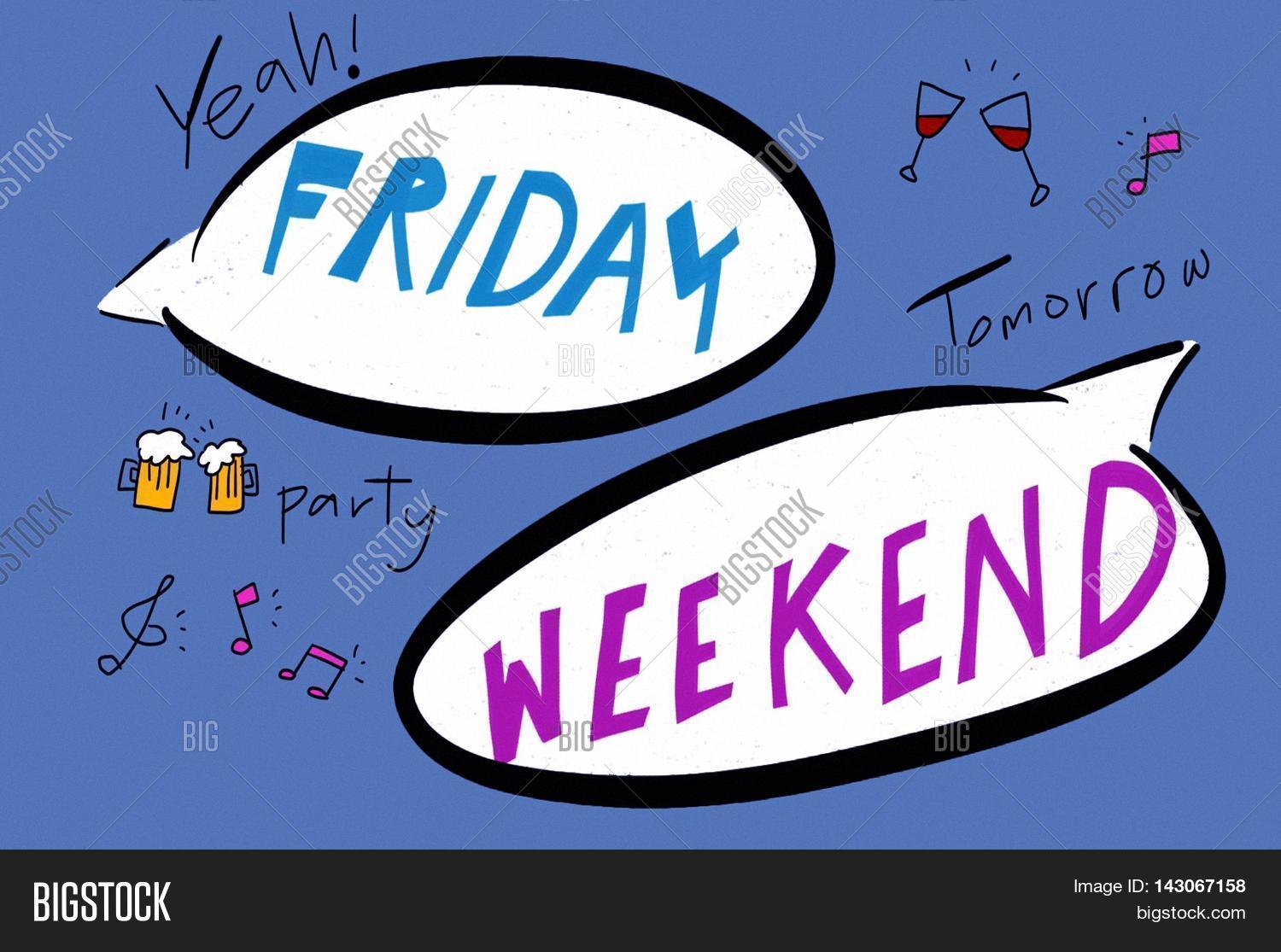 Friday Weekend Cartoon Image & Photo (Free Trial) | Bigstock