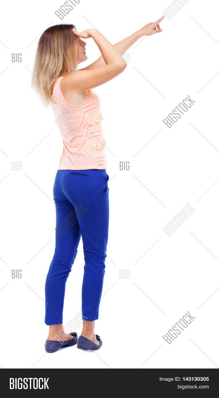 Back View Pointing Image & Photo (Free Trial) | Bigstock