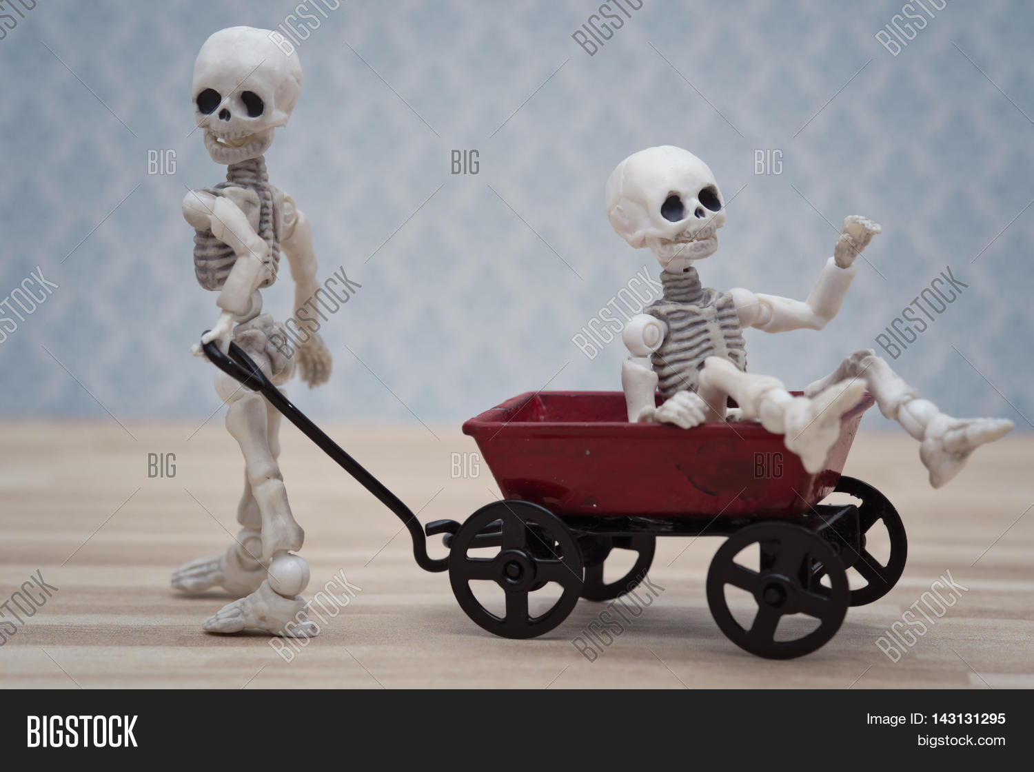 Skeleton Kid Pulling Image & Photo (Free Trial) | Bigstock