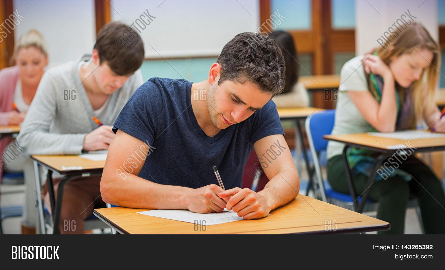 Students Sitting Exam Image & Photo (Free Trial) | Bigstock