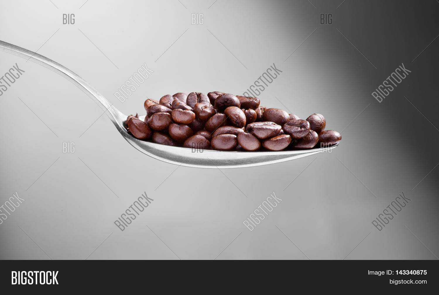 Coffe Beans On Spoon Image & Photo (Free Trial) | Bigstock