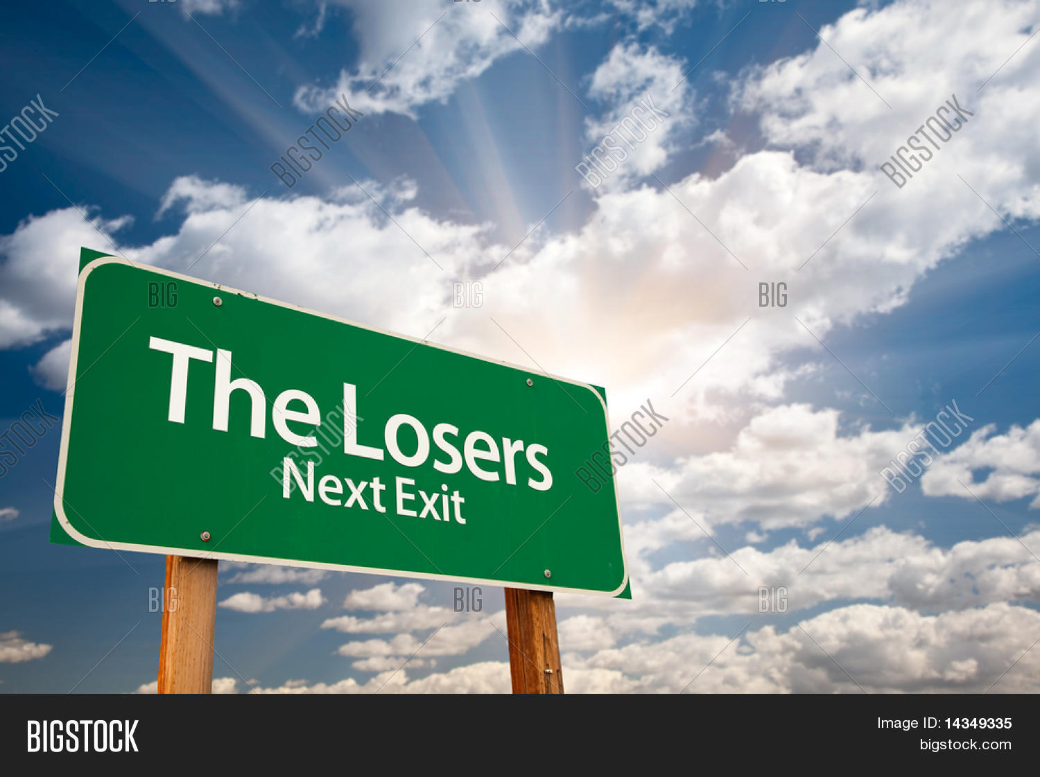Losers Green Road Sign Image & Photo (Free Trial) | Bigstock