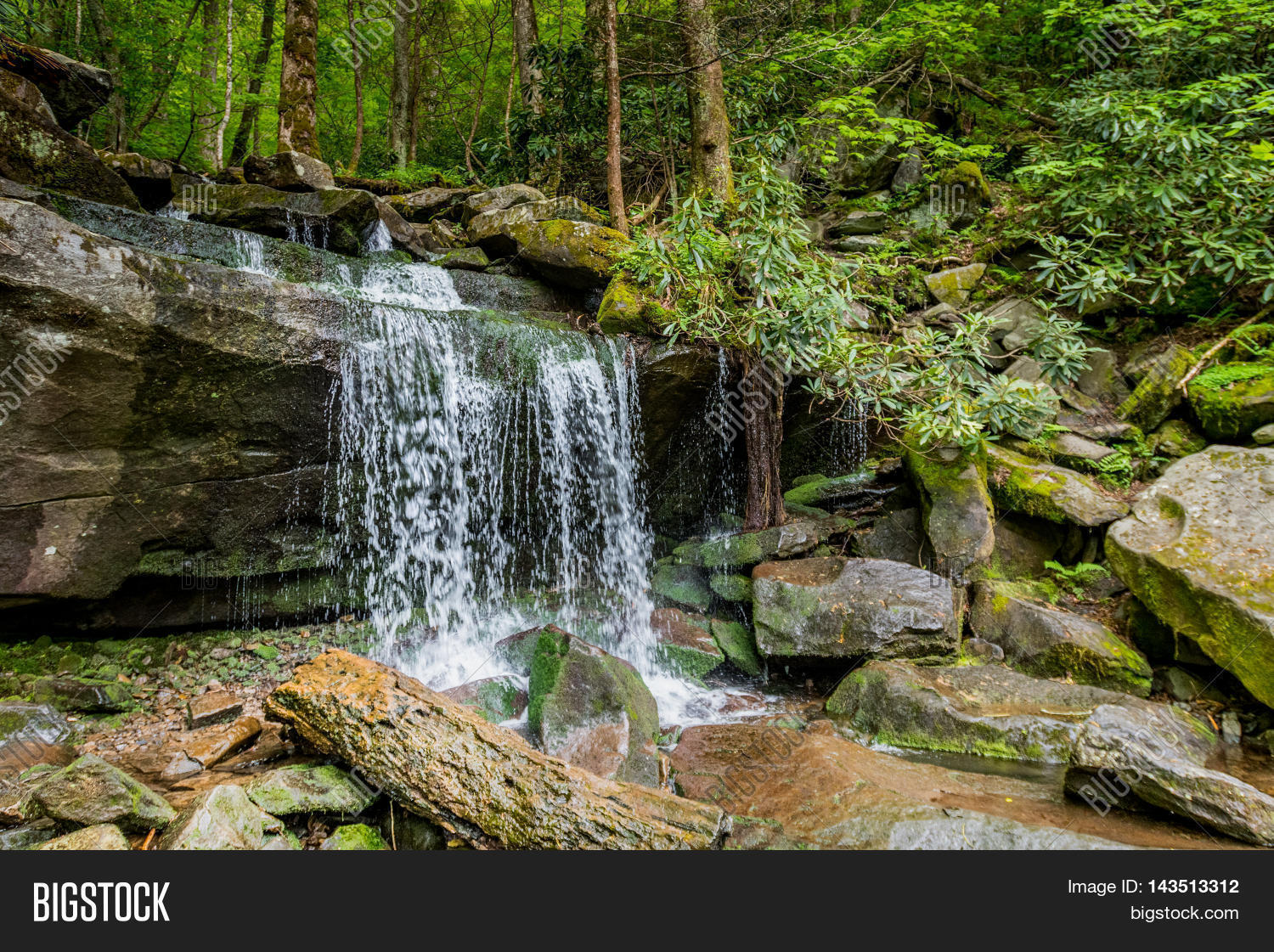 Side View Waterfall On Image & Photo (Free Trial) | Bigstock