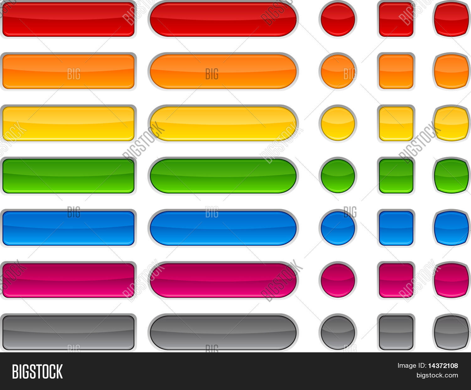 Blank Web Buttons. Vector & Photo (Free Trial) | Bigstock