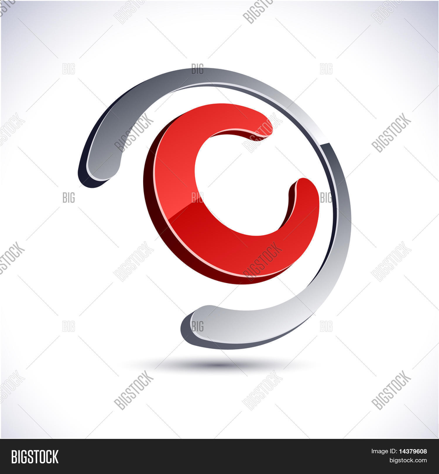 Abstract Modern 3d C Vector & Photo (Free Trial) | Bigstock