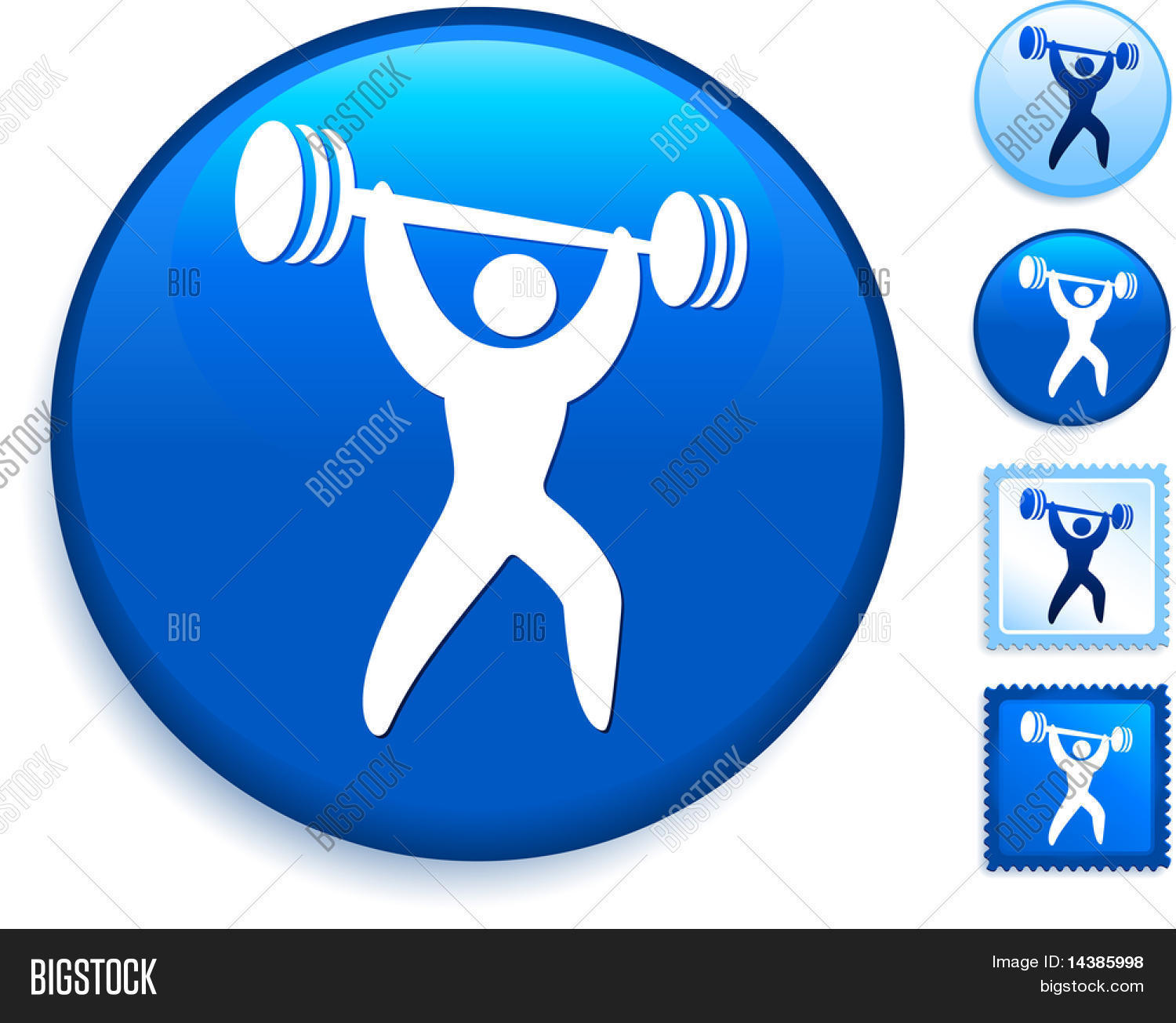 Weight Lifting Icons Vector & Photo (Free Trial) | Bigstock