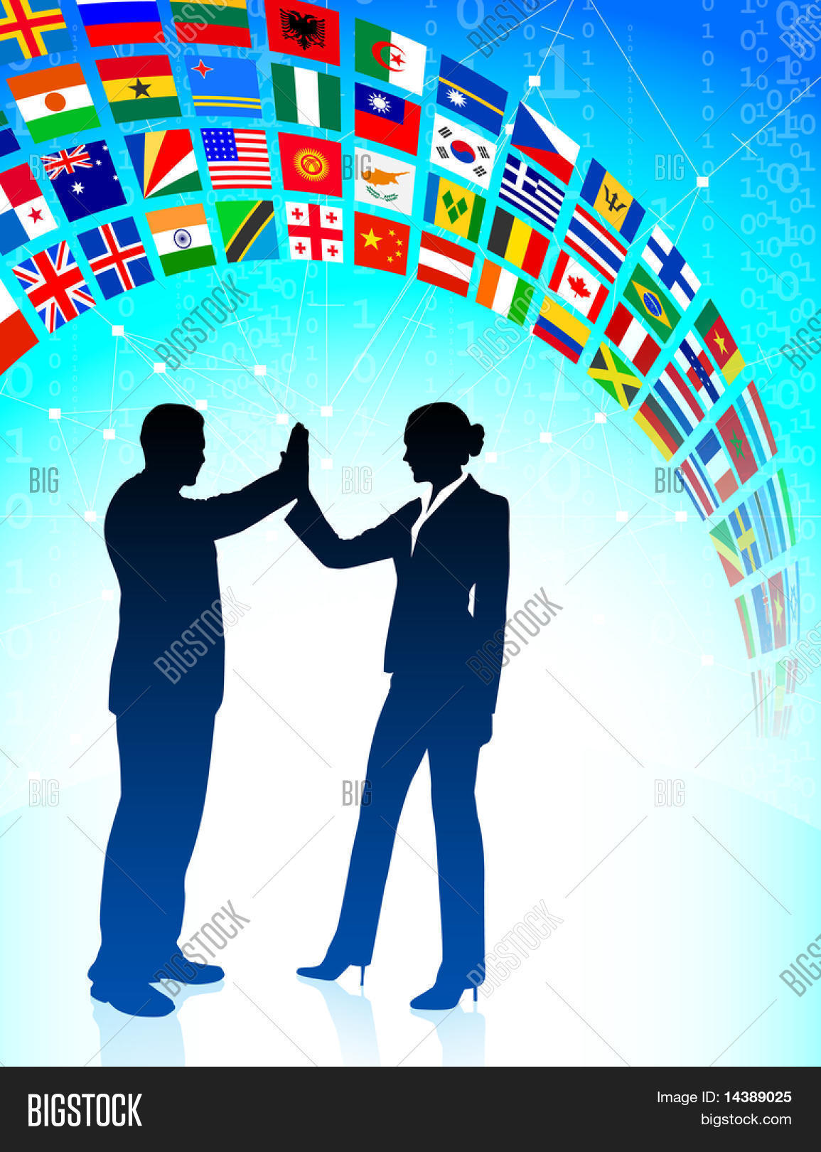 Business Team Flags Vector & Photo (Free Trial) | Bigstock