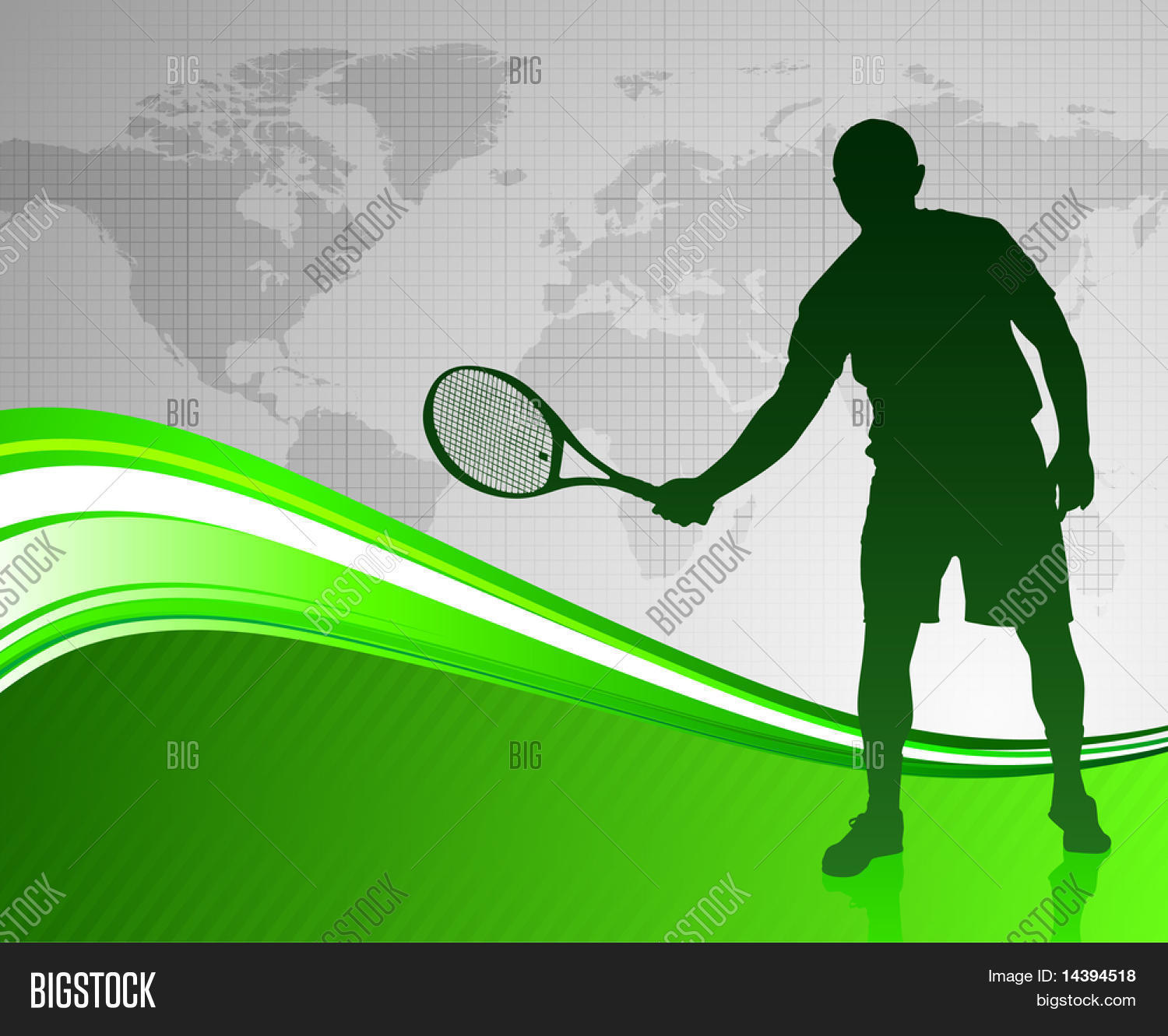 Tennis Player On Vector & Photo (Free Trial) | Bigstock