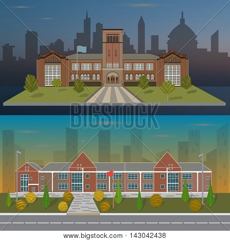 University Building Vector & Photo (Free Trial) | Bigstock
