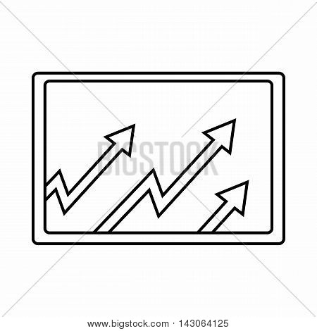 Monitor Charts Icon Vector & Photo (Free Trial) | Bigstock