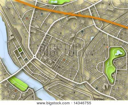 Illustrated Map Image & Photo (Free Trial) | Bigstock