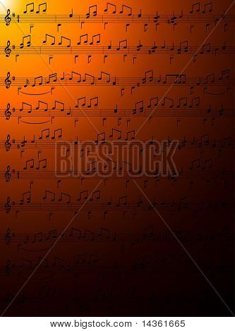 Music Notes Wallpaper Vector & Photo (Free Trial) | Bigstock