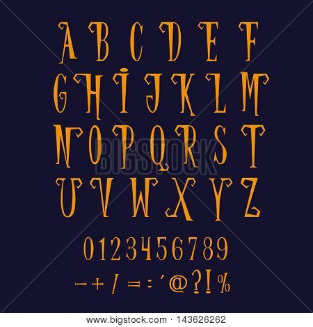 Retro Alphabet. Set Vector & Photo (Free Trial) | Bigstock