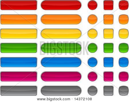 Blank Web Buttons. Vector & Photo (Free Trial) | Bigstock