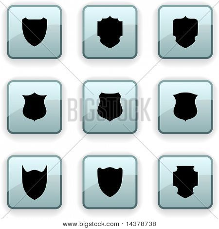 Shield Set Square Dim Vector & Photo (Free Trial) | Bigstock