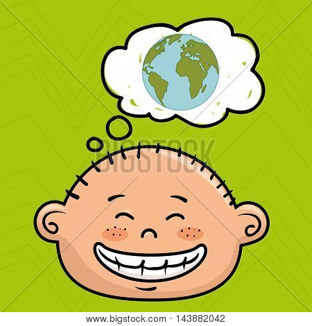 Cartoon Boy Map Vector & Photo (Free Trial) | Bigstock