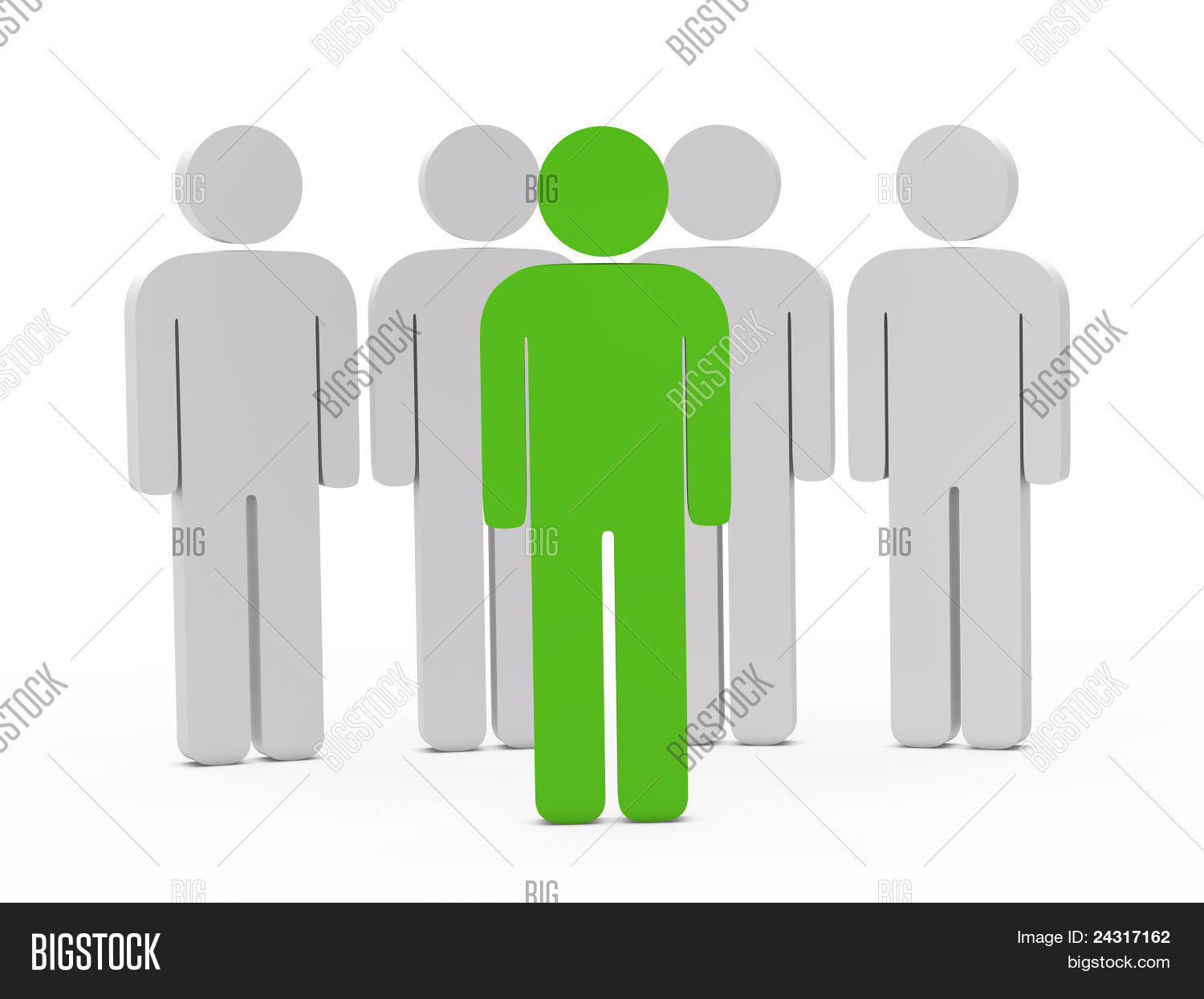 3D Man Leadership Image & Photo (Free Trial) | Bigstock