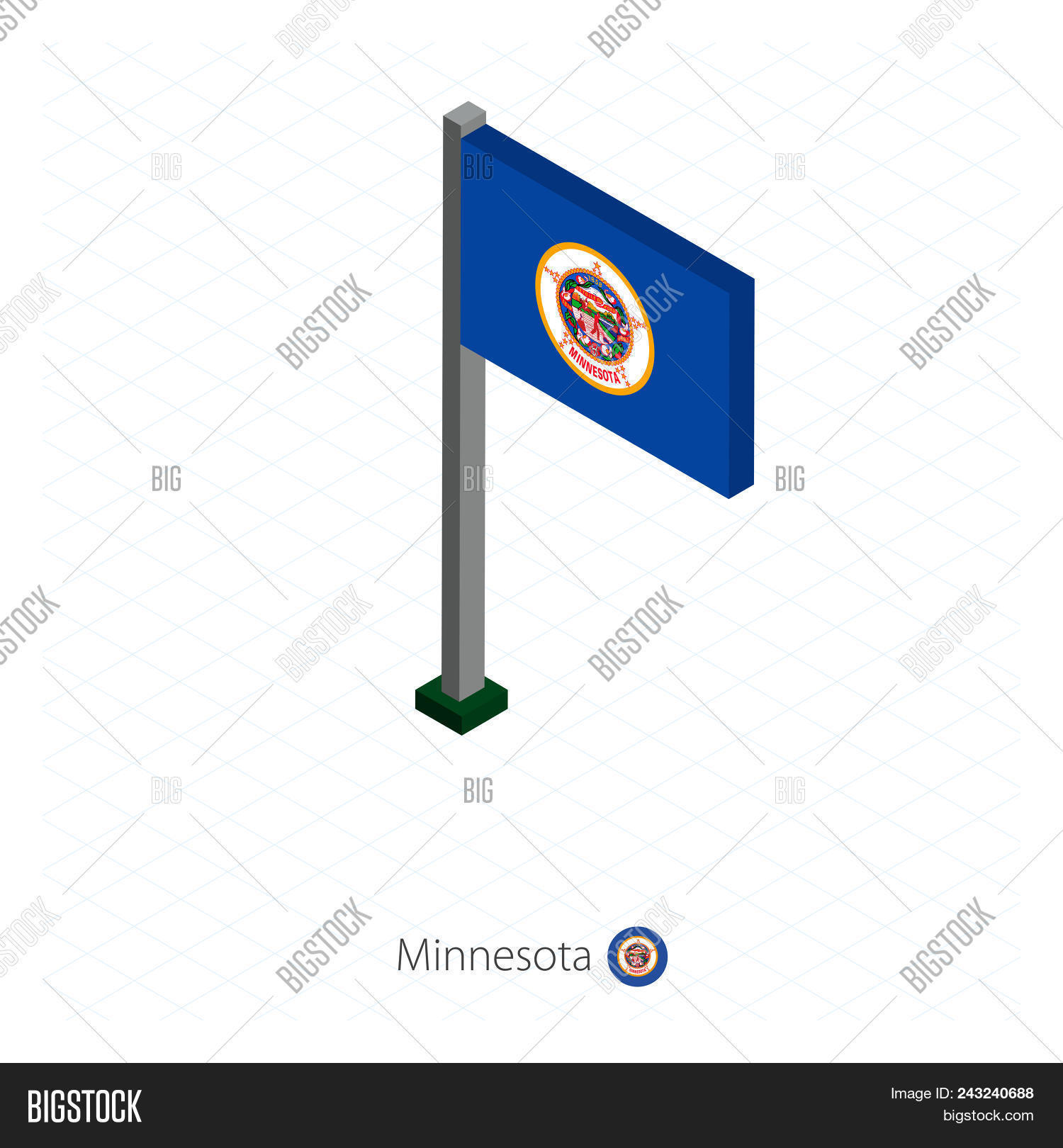 Minnesota Us State Vector & Photo (Free Trial) | Bigstock
