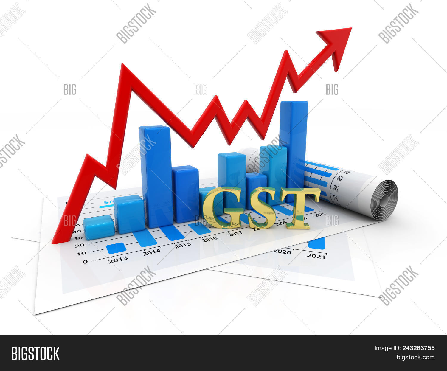 3d Illustration Gst Image & Photo (Free Trial) | Bigstock