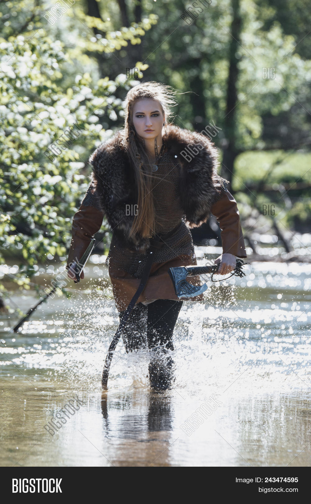 Viking Woman Sword Image & Photo (Free Trial) | Bigstock