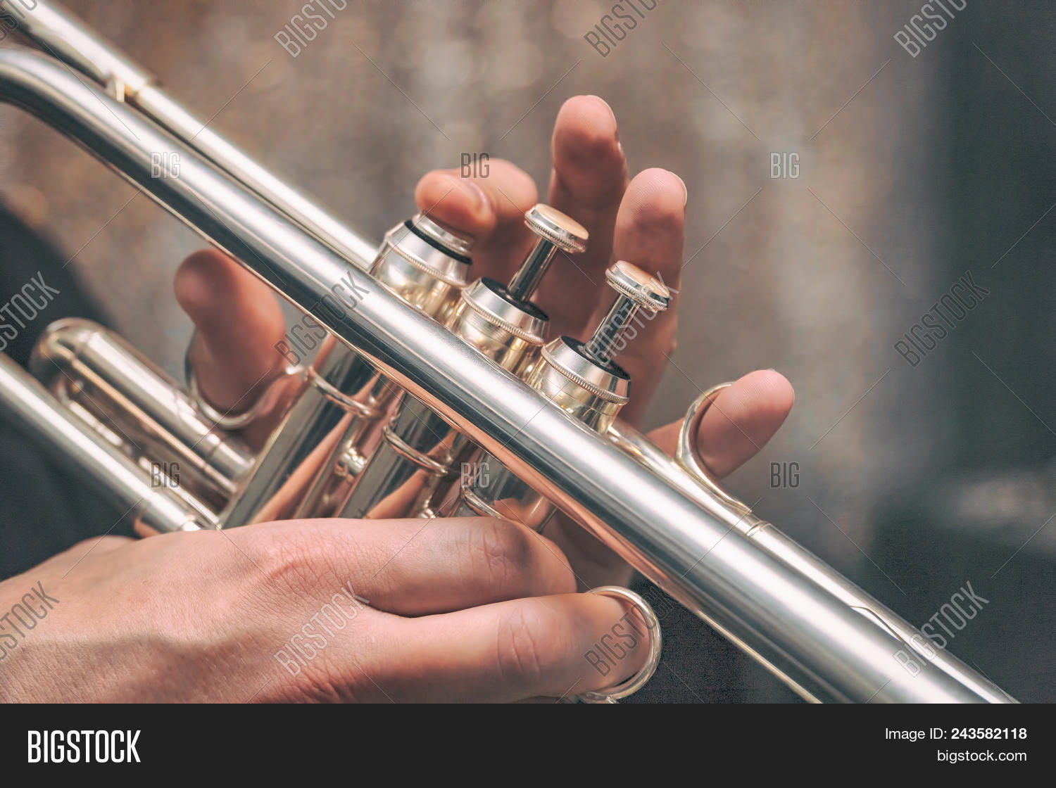 Hand Trumpeter On Image & Photo (Free Trial) | Bigstock