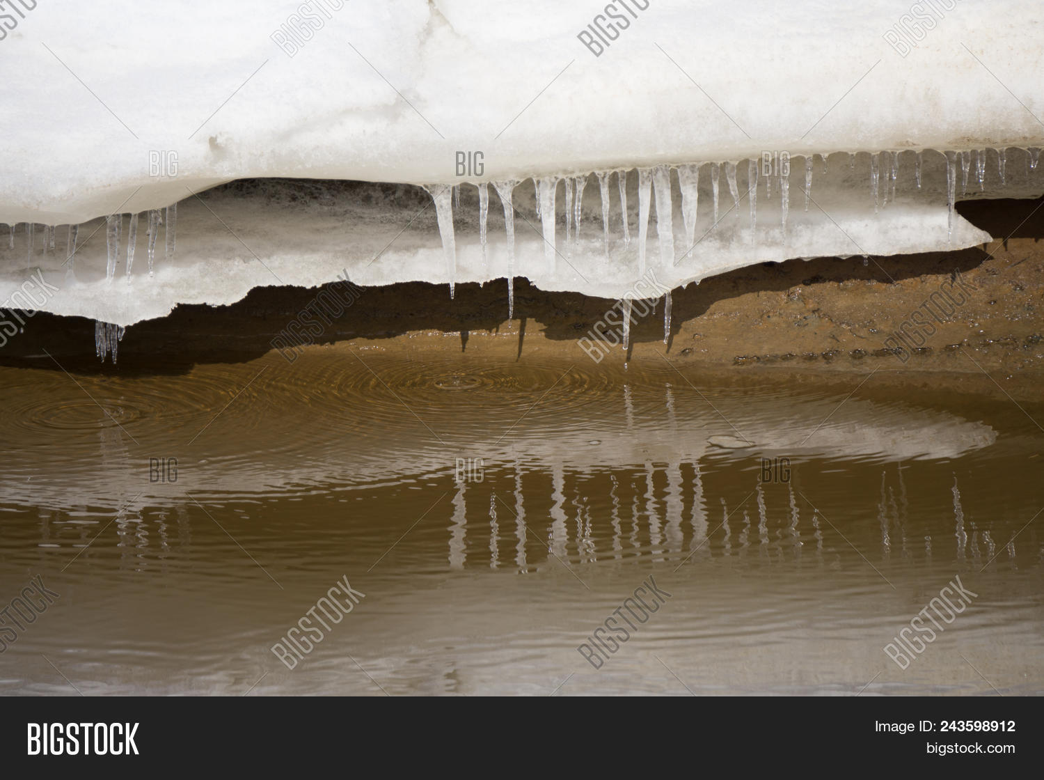 Ice Melting Lake Snow- Image & Photo (Free Trial) | Bigstock