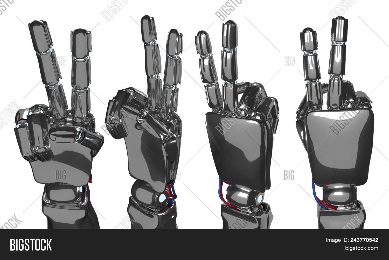 Metallic Robot Hand Image & Photo (Free Trial) | Bigstock