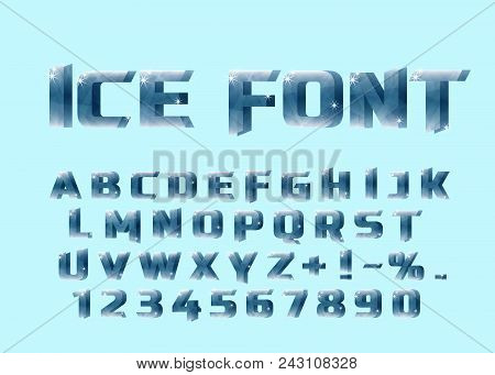 Ice Font. Ice Letters Vector & Photo (Free Trial) | Bigstock