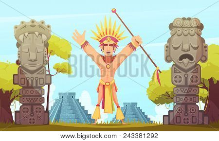 Maya Man Performing Vector & Photo (Free Trial) | Bigstock