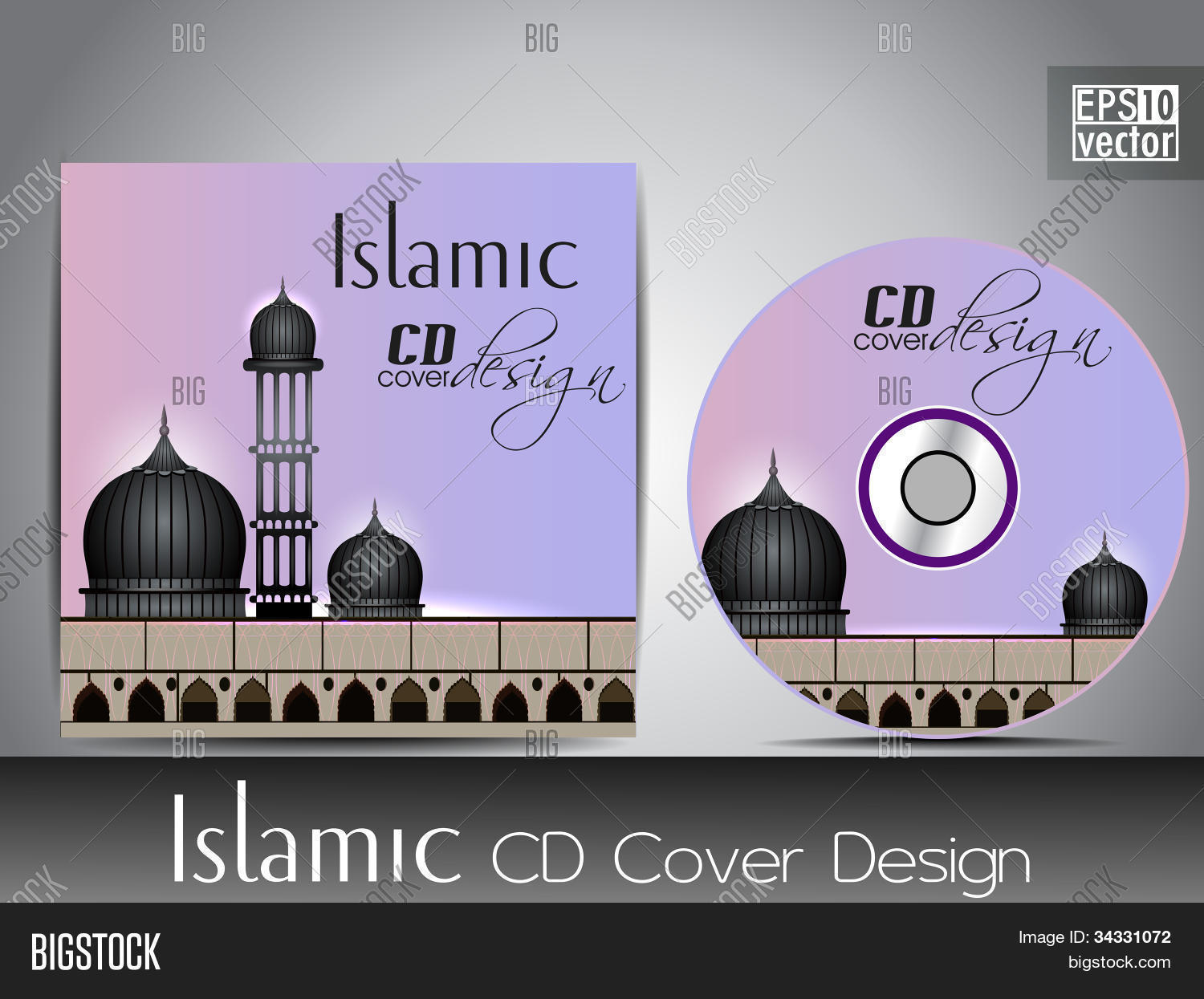 Islamic CD Cover Vector & Photo (Free Trial) | Bigstock