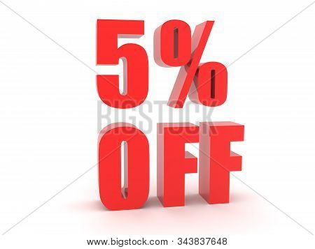 3D Red Text Saying 5 Image & Photo (Free Trial) | Bigstock
