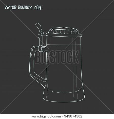 Beer Steins Icon Line Image & Photo (Free Trial) | Bigstock