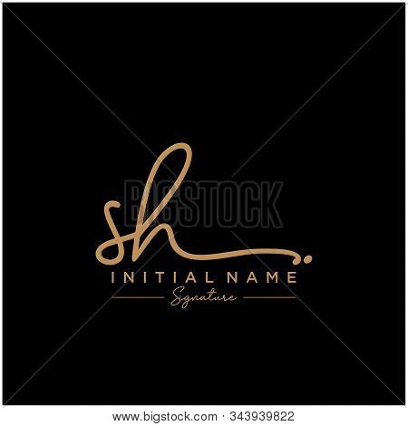 Letter Initial Sh Vector & Photo (Free Trial) | Bigstock