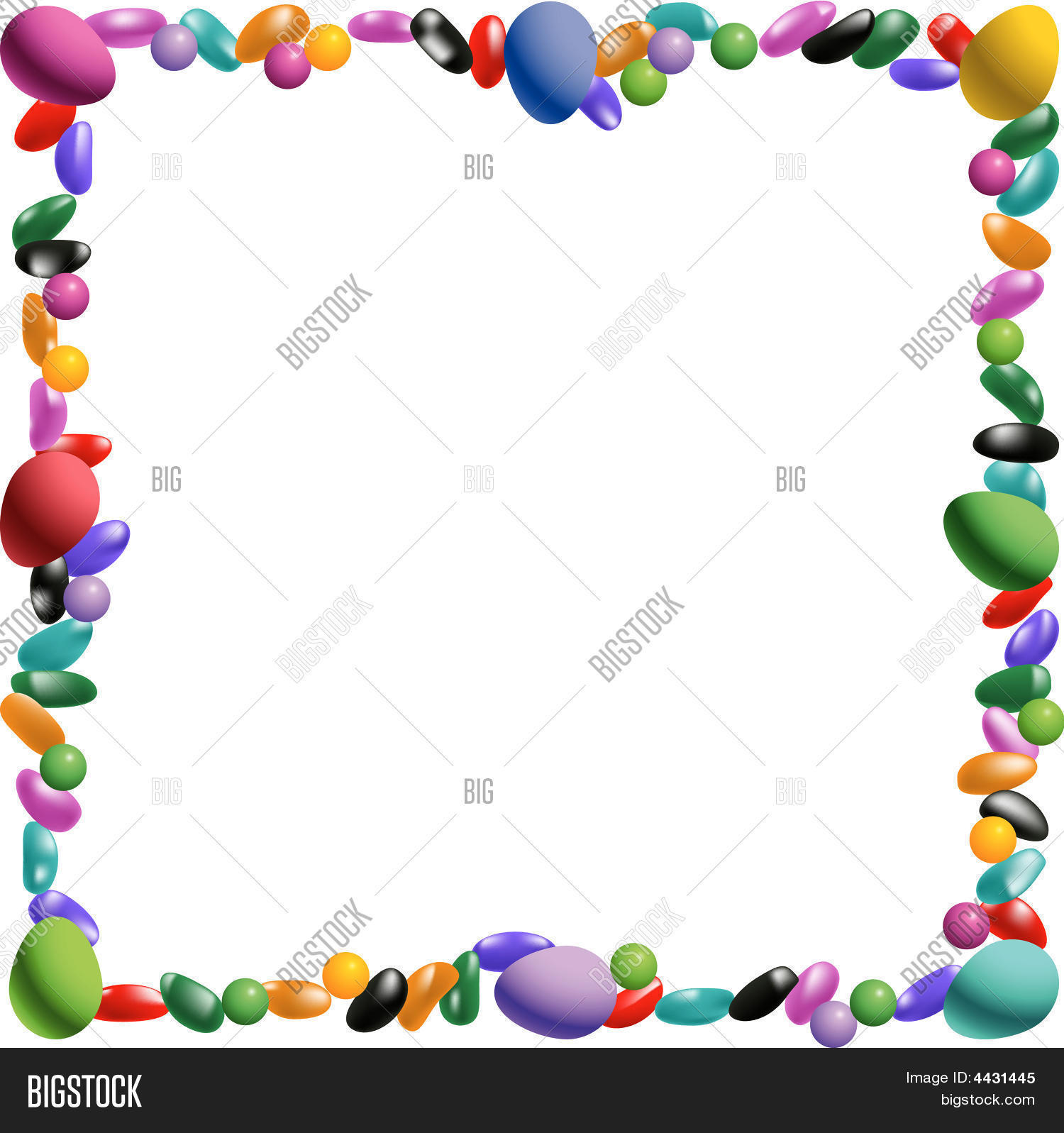 Easter Candy Border Vector & Photo (Free Trial) | Bigstock