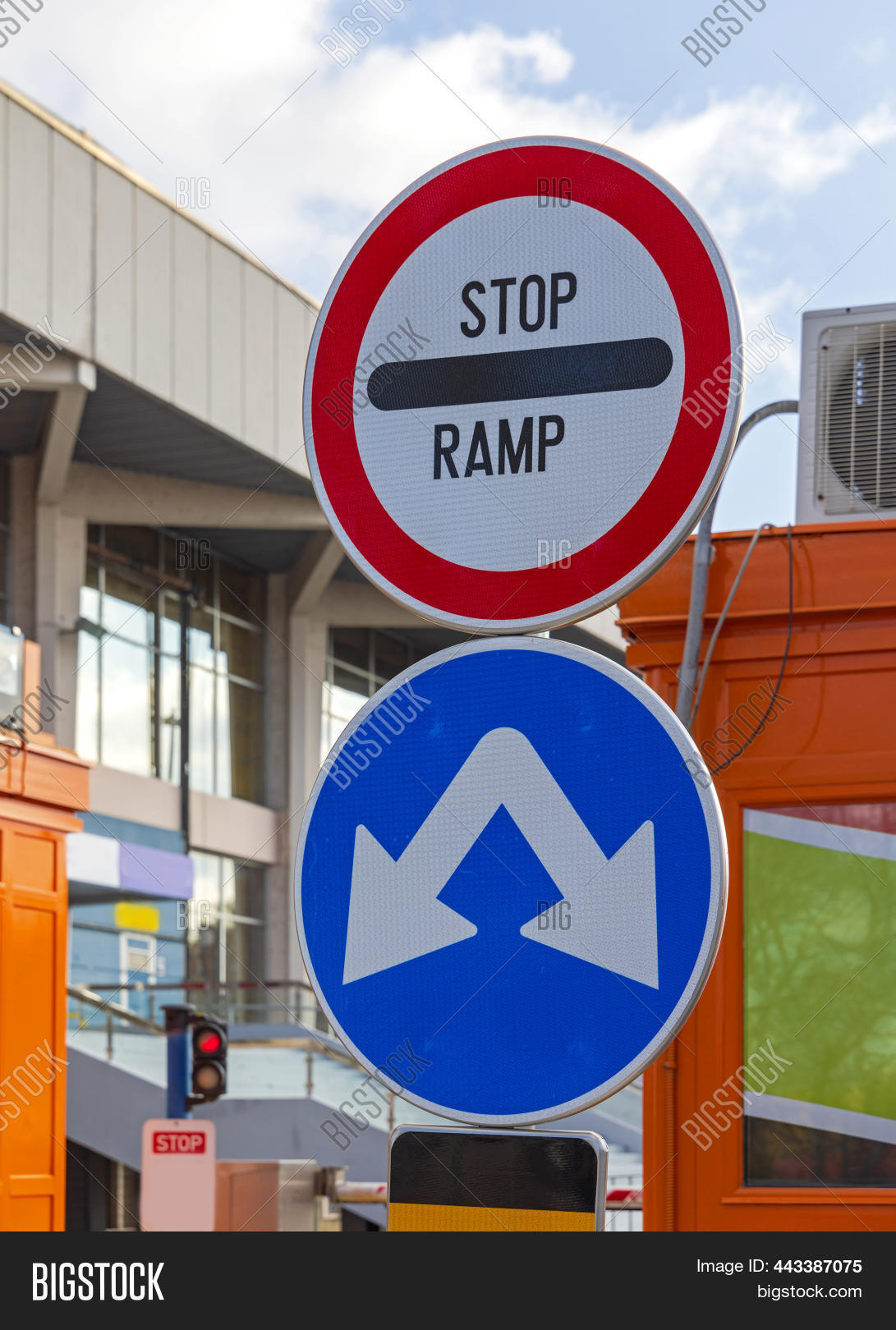 Stop Ramp Directional Image & Photo (Free Trial) | Bigstock