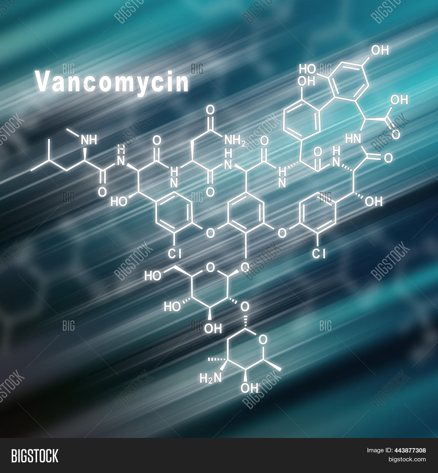 Vancomycin Molecule, Image & Photo (Free Trial) | Bigstock