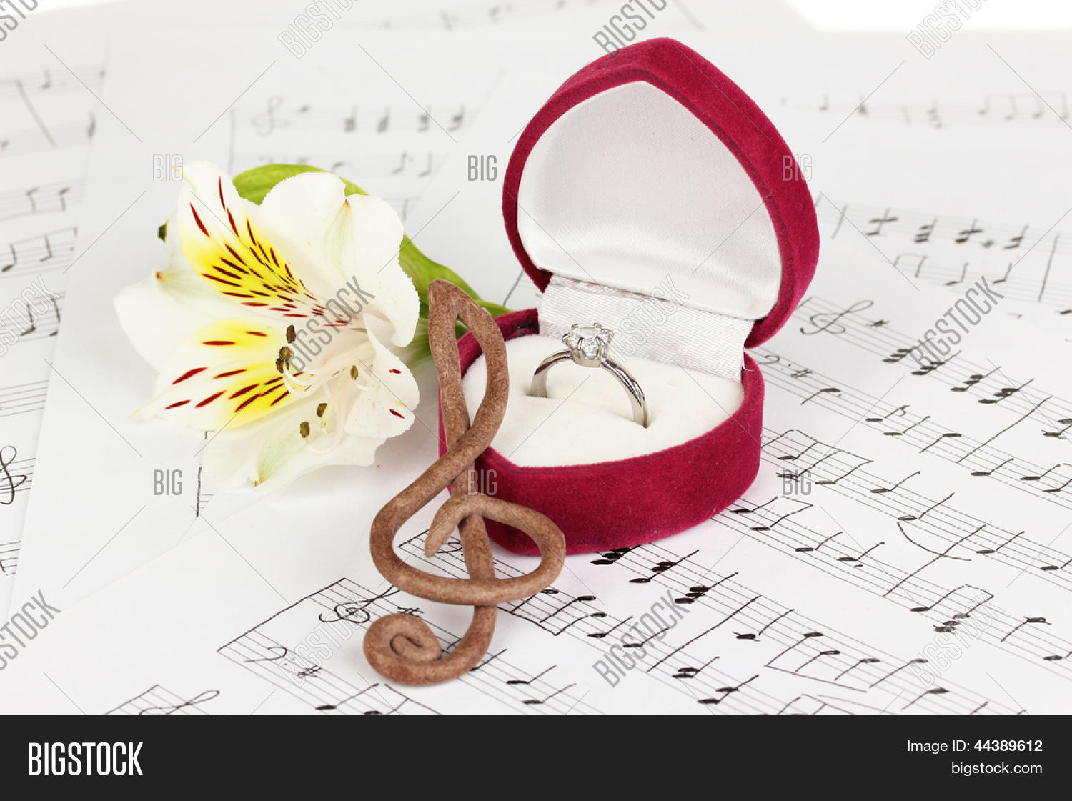 Treble Clef, Flower Image & Photo (Free Trial) | Bigstock