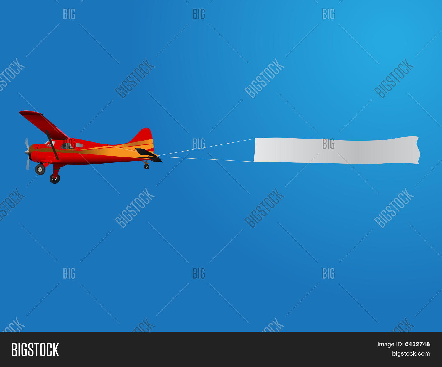 Plane Banner Vector & Photo (Free Trial) | Bigstock