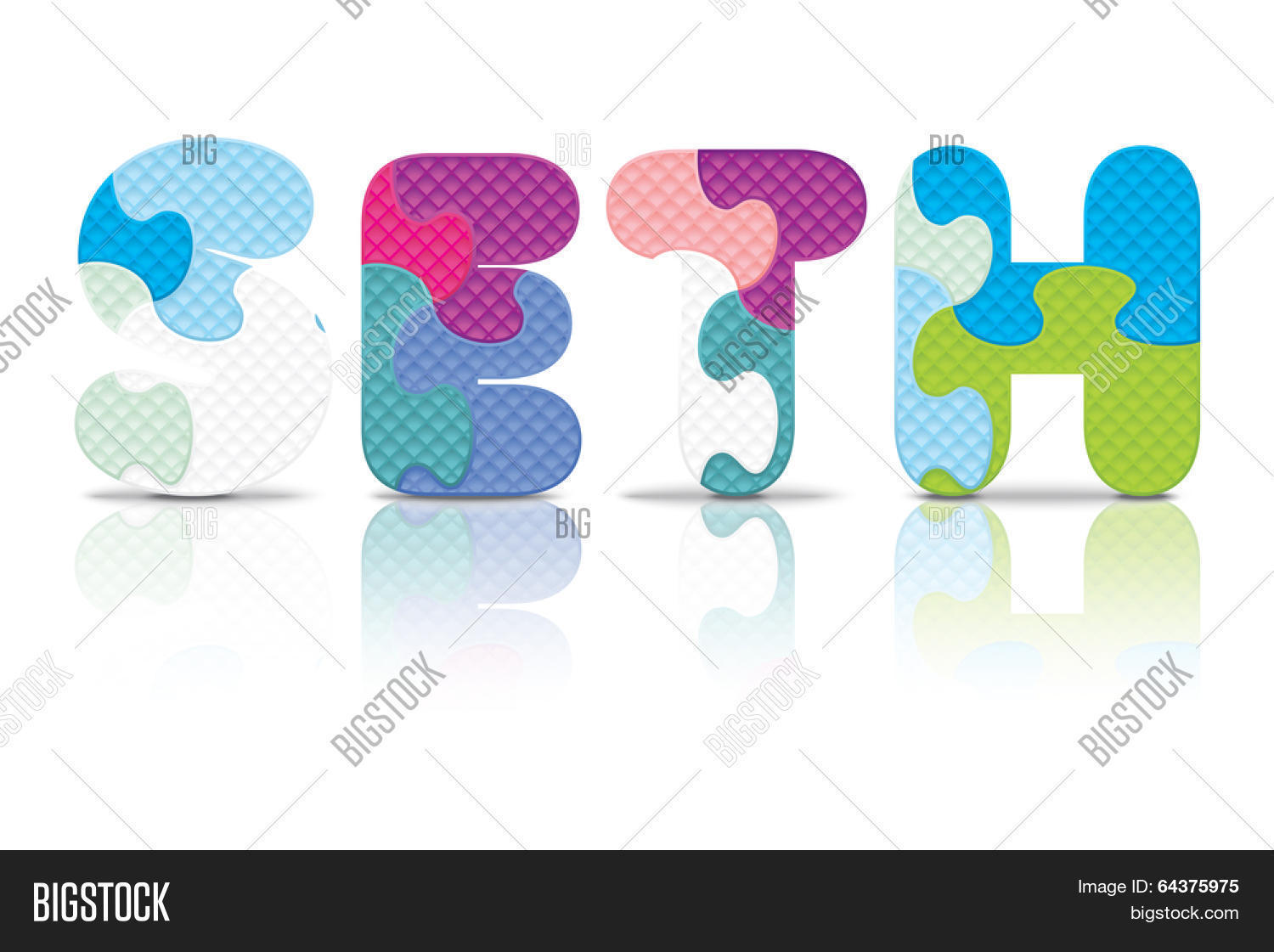 SETH Written Alphabet Vector & Photo (Free Trial) | Bigstock