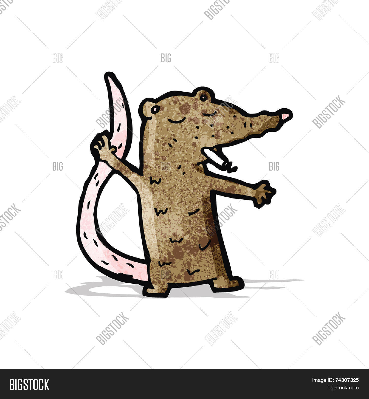 Cartoon Rat Smoking Vector & Photo (Free Trial) | Bigstock