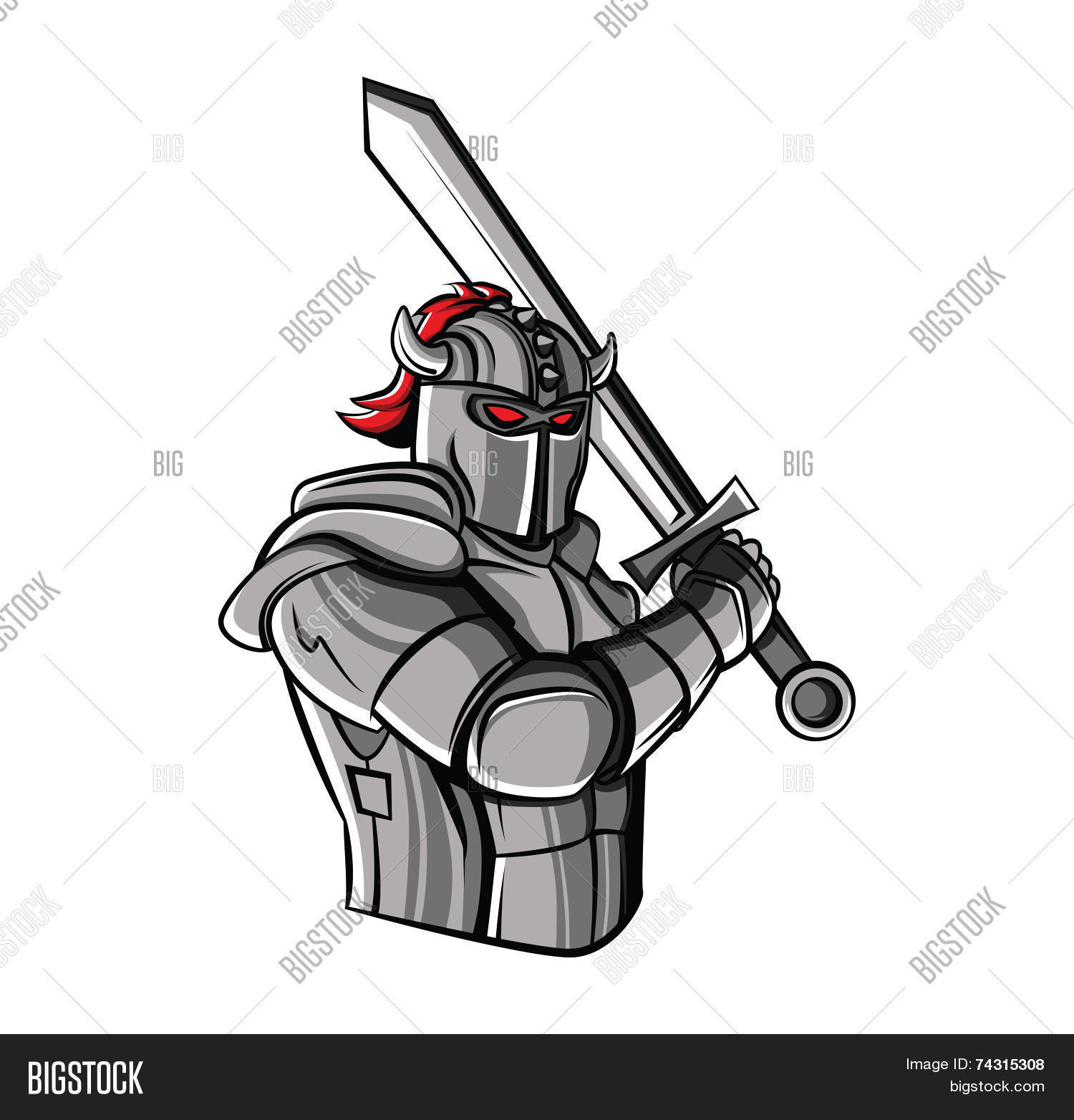 Knight Warrior Vector & Photo (Free Trial) | Bigstock