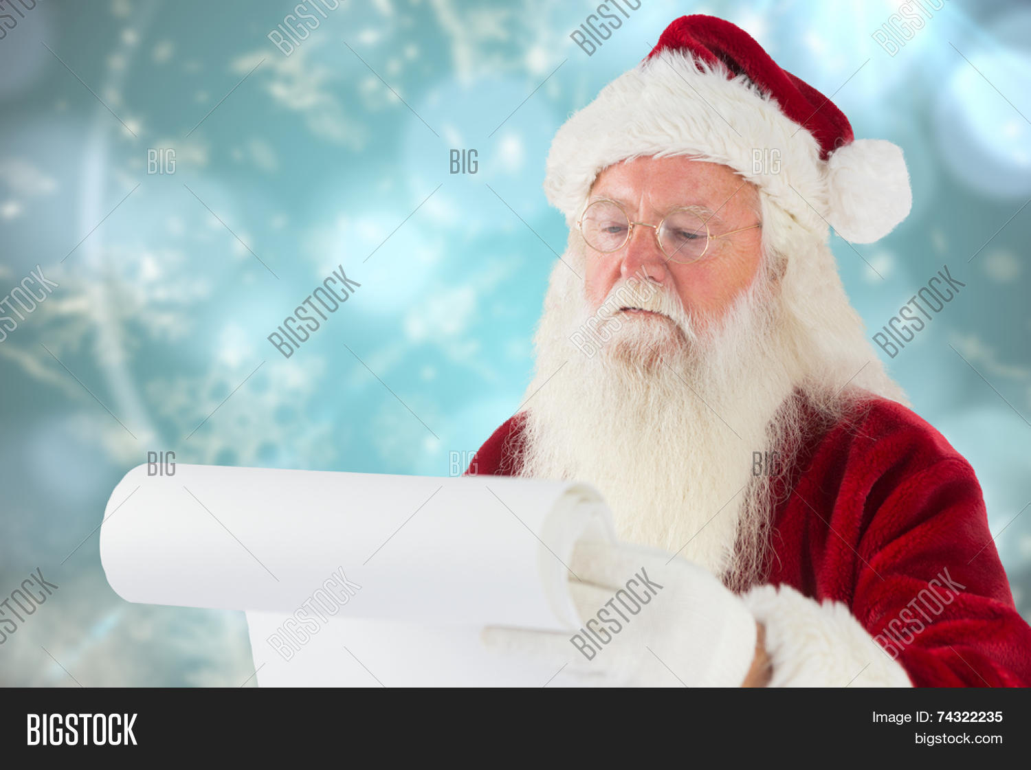 Santa Claus Checking Image & Photo (Free Trial) | Bigstock