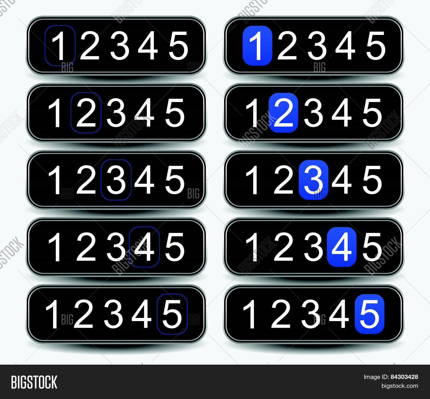 Rating Elements Vector & Photo (Free Trial) | Bigstock