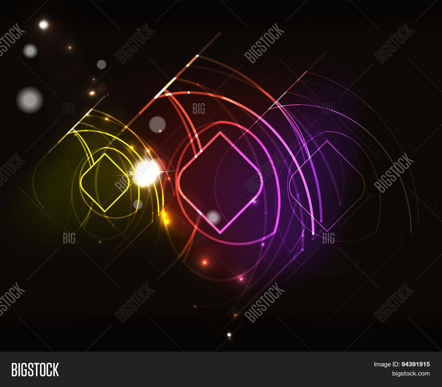 Glowing Elements Vector & Photo (Free Trial) | Bigstock