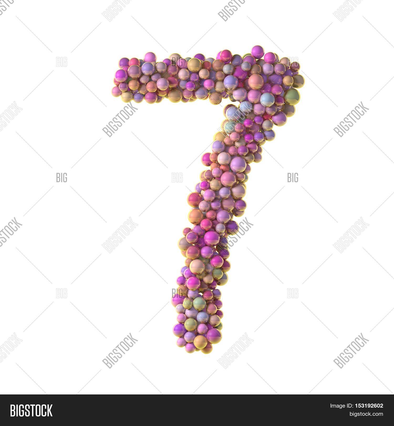 Bubbles Numbers 7, Image & Photo (Free Trial) | Bigstock