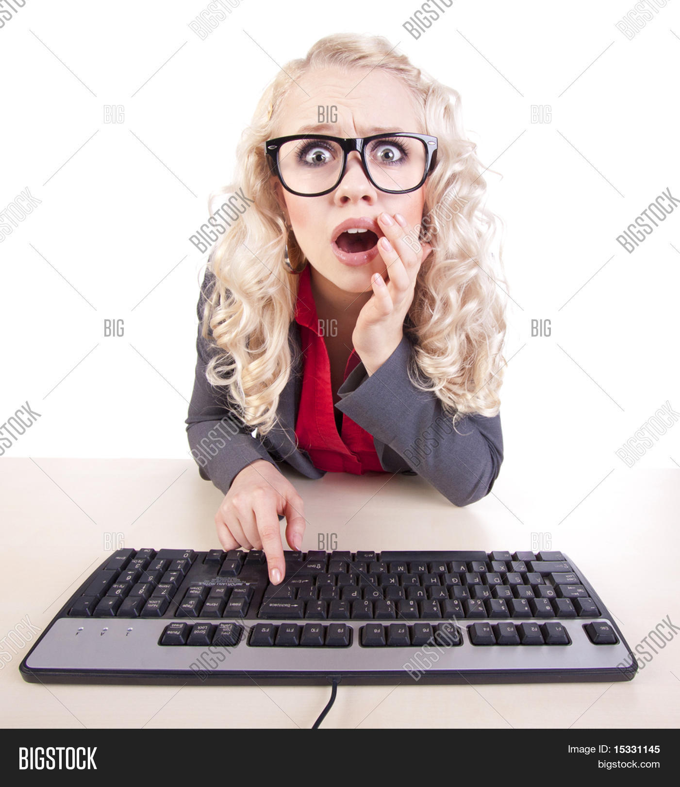 Shocked Office Worker Image & Photo (Free Trial) | Bigstock