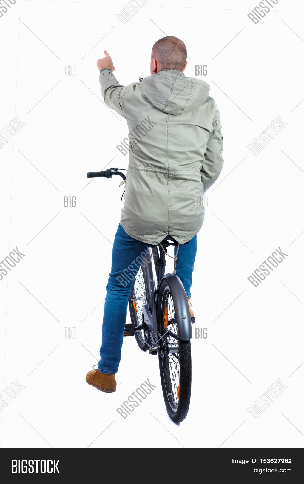 Back View Pointing Man Image & Photo (Free Trial) | Bigstock