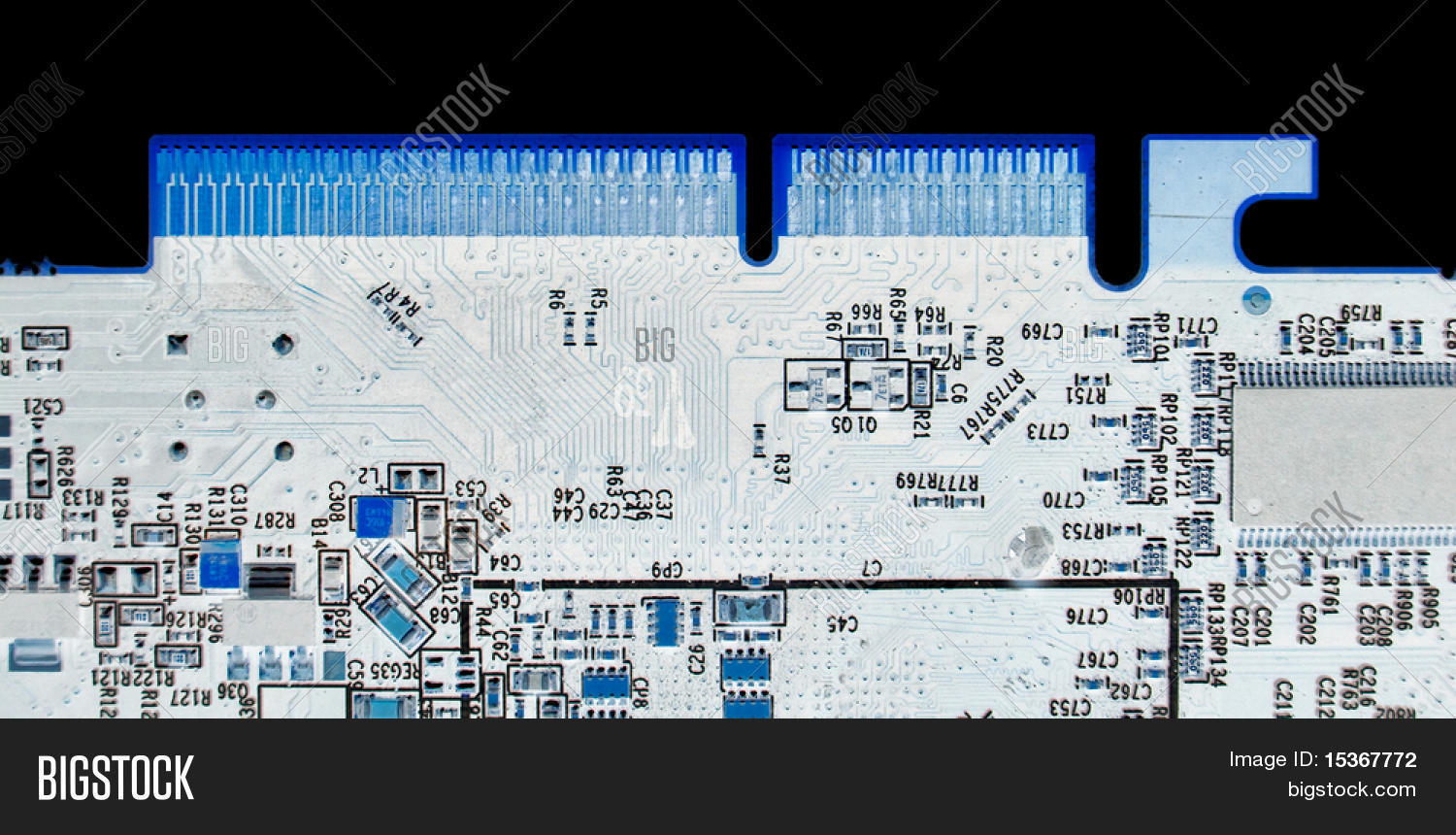 Computer Chip Part. X- Image & Photo (Free Trial) | Bigstock