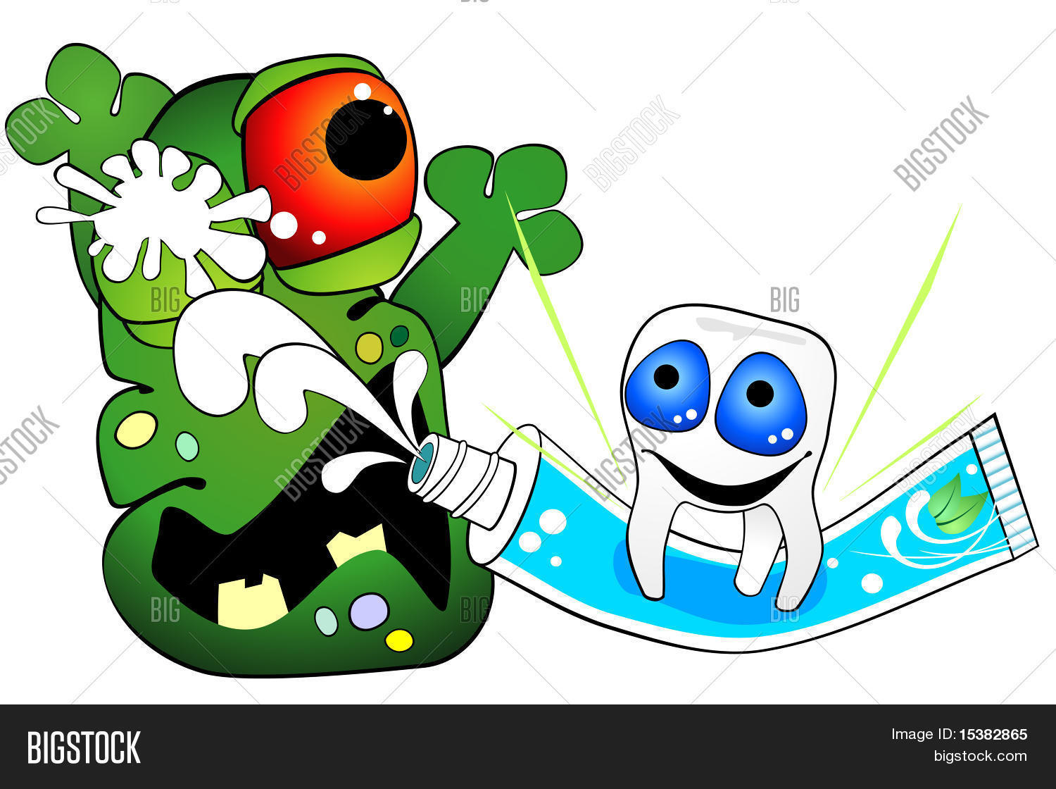 Tooth Against Germ Vector & Photo (Free Trial) | Bigstock